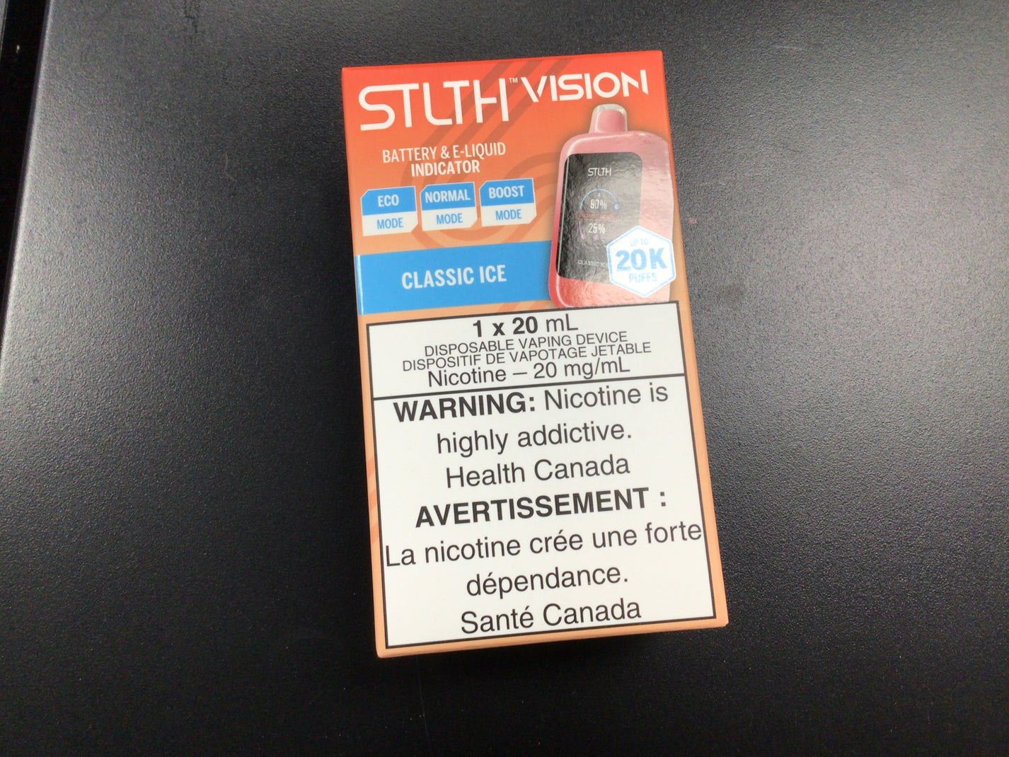 STLTH VISION 20K - CLASSIC ICE – Orleans Vape